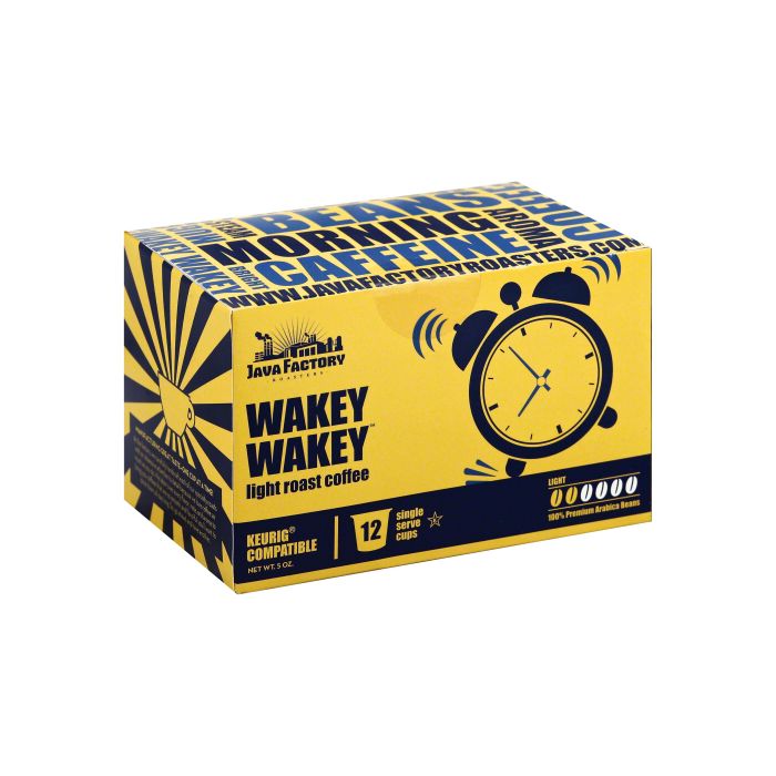 Java Factory Wakey Wakey Light Roast Single Serve Coffee - 12 Count ...